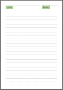 Hojas rayadas o renglones para imprimir en A4 y A5 - Arte en Papel